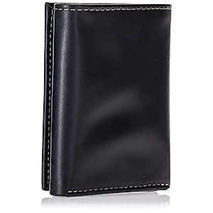 Timberland mens Leather Trifold Wallet With Id Window, Black (Cloudy), One Size