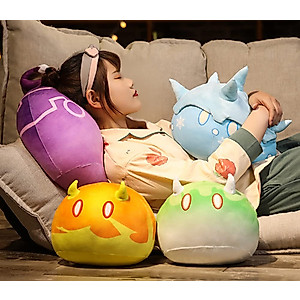 CHAOZI0children’s Plush Toy Pillow, Sofa Cushion, Plush Stuffed Doll Soft Pillow, Role-Playing Game Fan Props (13.8" Water)