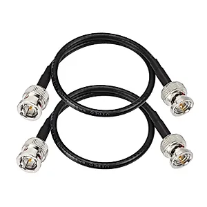 Superbat 3G/6G HD SDI Cable BNC Cable 1ft Thin Short SDI Cable (Belden 1855A) Supports HD-SDI/3G-SDI/4K/8K Camera Recorder Precision SDI Video Cable (2pcs)
