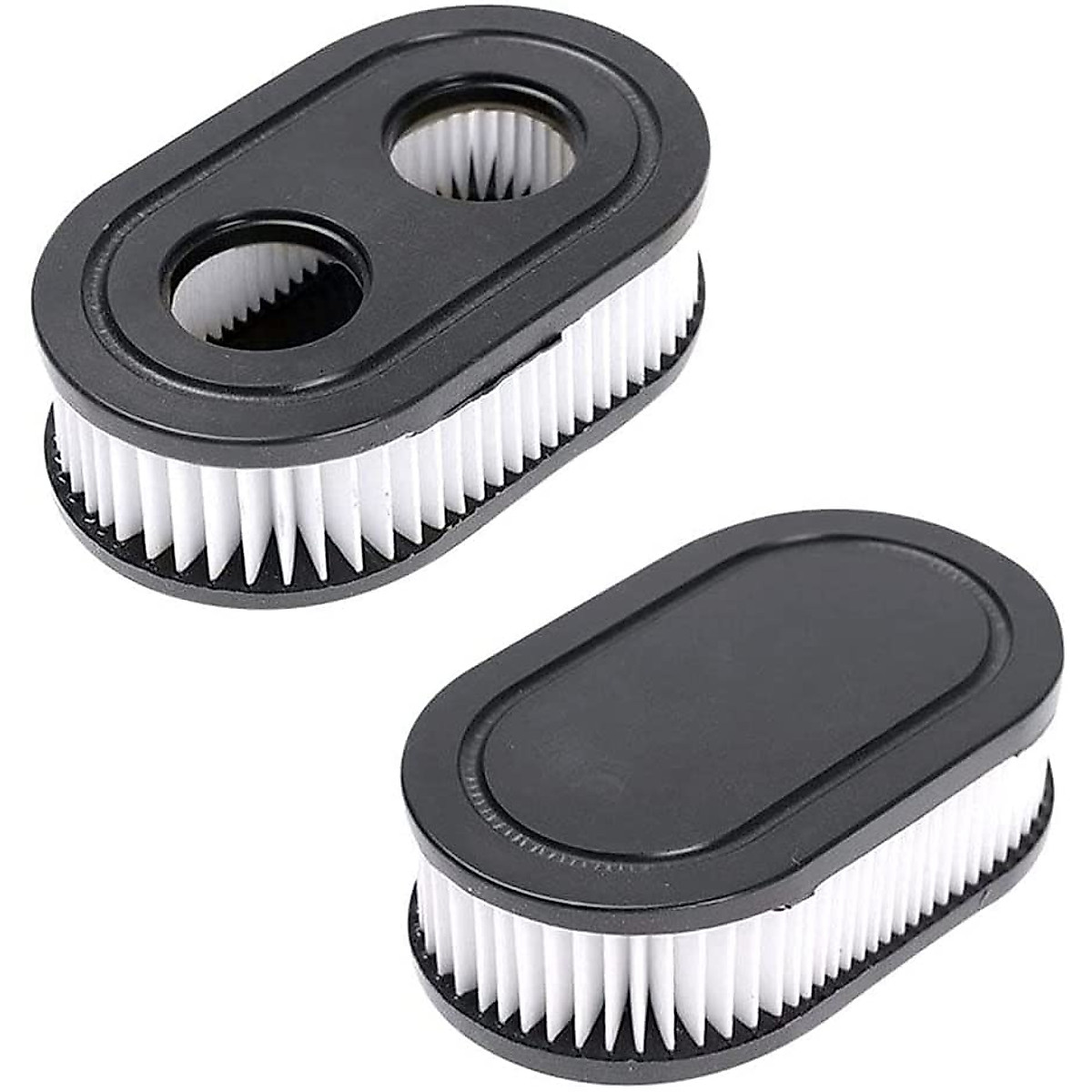 Briggs and Stratton Air Filter 593260 - Lawn Mower Air Cleaner Cartridge Filter for 798452,Series Engine 4247 5432 5432K 09P702 Mower Series Engine Accessories (2PC)