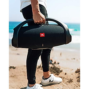 JBL Boombox 2 - Portable Bluetooth Speaker, Powerful Sound and Monstrous Bass, IPX7 Waterproof, 24 Hours of Playtime, Powerbank, JBL PartyBoost for Speaker Pairing, for Home and Outdoor(Black)