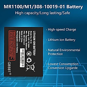 GBBBT W-10 Battery, 5040mAh 3.8V Replacement Battery for Netgear MR1100 AT&T Nighthawk M1 LTE Mobile Hotspot Router Netgear 308-10019-01 W-10