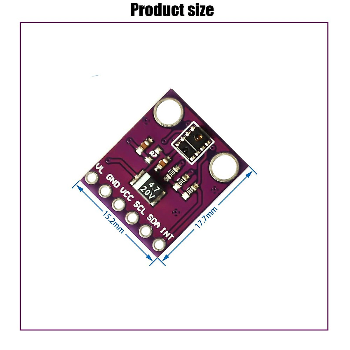 Comimark 2Pcs APDS-9930 ALS IR RGB and Gesture Sensor Proximity Sensor for Arduino
