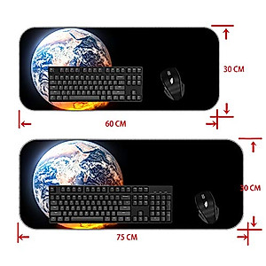 XXL Large 2021 Calendar Mouse Pad Cloud Sky Mountain Rock Water Surf Blue Mousepads