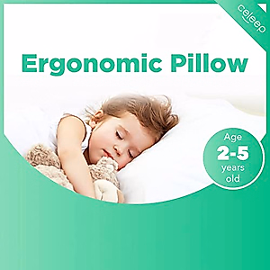 Celeep Polyester Toddler Pillows Set, 13x18 Inches - Perfect Size - Soft Organic Toddler Bedding - Kids Pillows for Sleeping & Nap Time - Vaccum Sealed Small Pillow, White, 2 Count (Pack of 1)
