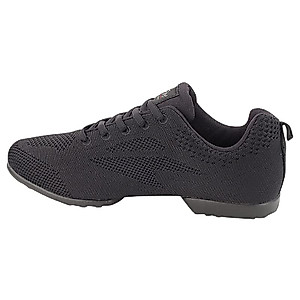 Men's Women's Dance Sneaker Practice Sheos - Very Fine Dance Shoes - VFSN020 Black Split-Sole (us_Footwear_Size_System, Adult, Women, Numeric, Medium, Numeric_12)