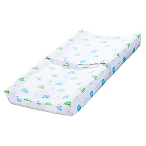 Entyle Changing Pad Covers - Ultra Soft Plush Baby Changing Table Cradle Sheets, 32"x16" Wipeable Stretchy Diaper Pad Covers for Infants Baby Boys Girls (White)