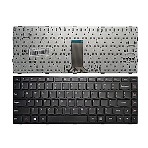 Laptop Replacement Keyboard Fit Lenovo IdeaPad G40-30 G40-45 G40-70 G40-80 G41-35 Flex 2-14D US Layout (Black Frame)