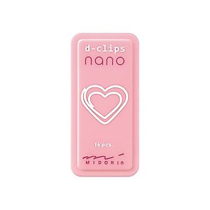 Midori 43383006 Clip Deep Clips Nano Heart Pattern