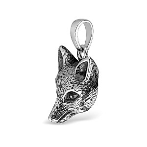 WithLoveSilver 925 Sterling Silver Cute Fox Head Pendant