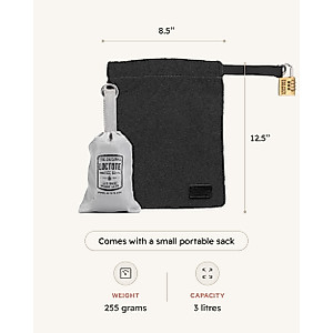 Loctote AntiTheft Sack 3L | Portable Travel Safe | Cut-Resistant , RFID Blocking and Water Resistant | Money Bag with Lock | Beach Safe | Travel Pouch | Beach Lock Box for Valuables (Tahitian Tan)