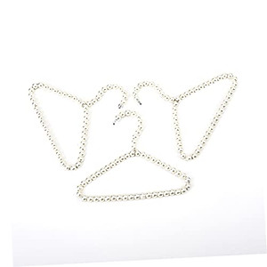 VILLCASE 3pcs Kids Clothes Hangers Baby Coat Hangers Hook Hanger Dog Coat Hangers Pet Coat Hangers Plastic Pearl Hanger Drying Rack Dog Clothes Hanger Pet Supplies Pet Grooming Hangers Mini