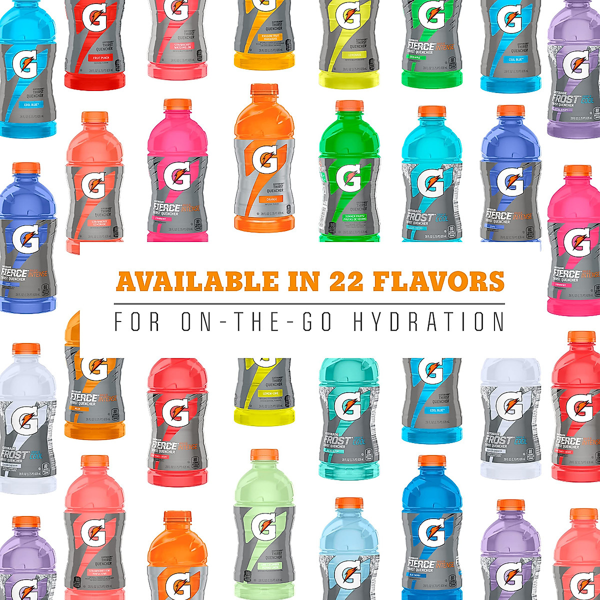 Gatorade Thirst Quencher Bottles Fruit punch, 12 Fl Oz (Pack of 24)