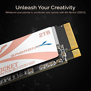 SABRENT Rocket Q4 2230 NVMe 4.0 2TB High Performance PCIe 4.0 M.2 2230 SSD Compatible with Steam Deck, ASUS ROG Ally, Mini PCs [SB-213Q-2TB]