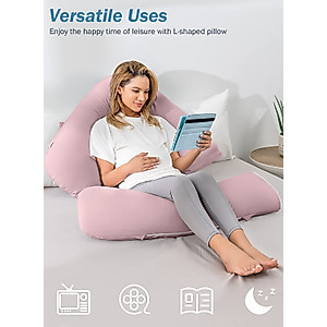 INSEN Pregnancy Pillow for Sleeping,Maternity Body Pillow for Pregnancy Women,Pregnancy Support Pillow for Back, Hip Pain,Grey