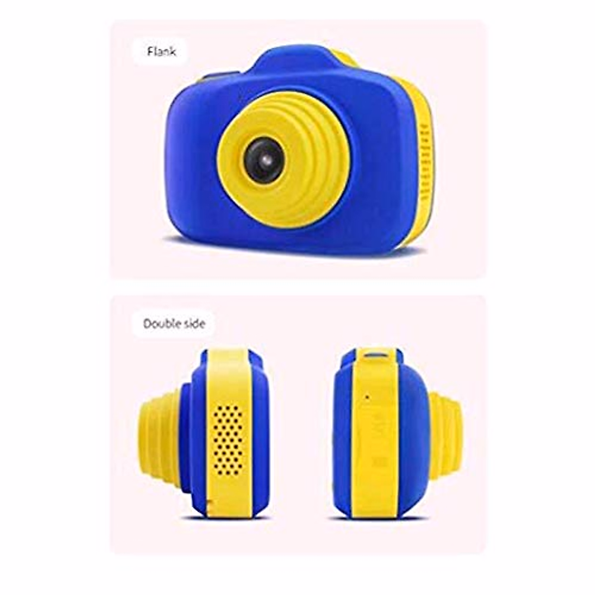 LKYBOA Kids Camera,Mini Digital Camera 2.3 Inch Cartoon Cute Camera Toys Children 1080P Camera Children Camera Birthday Shockproof Digital Video (Color : Blue)