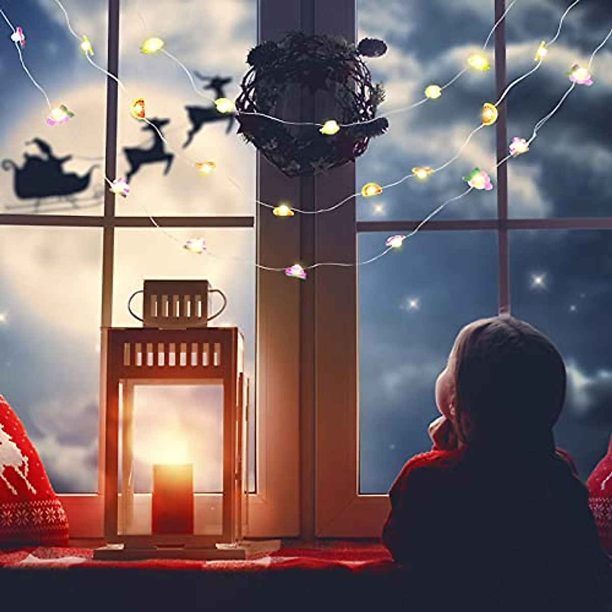 balacoo Fruit String Lights Battery Powered 3pcs Indoor Outdoor Lighting Lamp Lights LED Fairy Light for Christmas Wedding Home Birthday Garden Yard Patio Party Decor