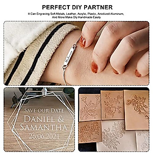 Engraving Tip + Quickswap Housing for Cricut Maker/Maker 3, Premium Tungsten Steel Alloy Engraving Tool, Ideal for Engraving On Glass, Acrylic, Metal & More, Original Version Engraving Accessories