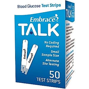 Embrace Blood Glucose Test Strip 50ct