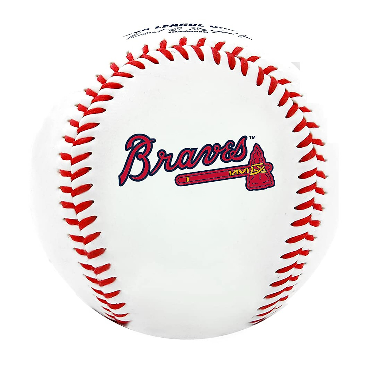 Rawlings | MLB Team Logo Baseball | Atlanta Braves | Official | White