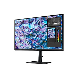 SAMSUNG S61B Series 27-Inch QHD (2560x1440) Computer Monitor, 75Hz, HDMI, IPS Panel, DisplayPort, FreeSync, Height Adjustable Stand (LS27B610EQNXZA), Black