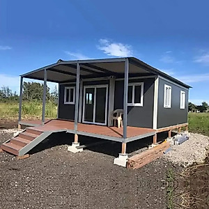 Container House 2 Bedroom Foldable Modular Homes Expandable Container House Luxury Collapsible 40ft with Bathroom