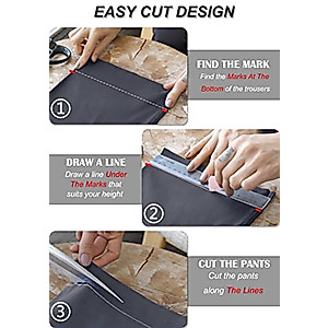 Rammus 28"/30"/32"/34" Women's Yoga Dress Pants Stretch Work Business Casual Slacks for Women Bootcut Office Trousers with 4 Pockets Black