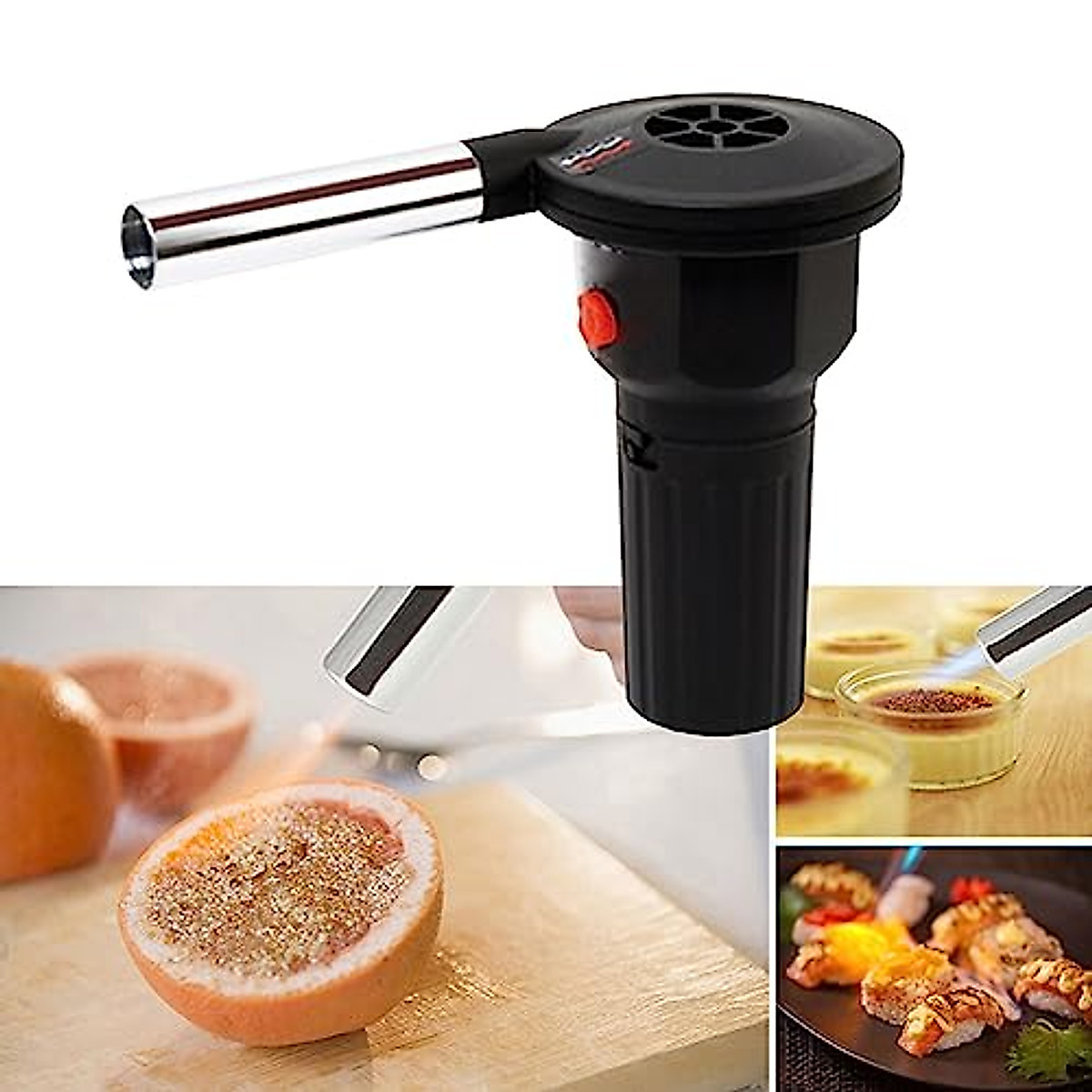 LONGSHENGDA Electric Blower Fan Grill Accessories Hair Dryer Fire Tools Aluminum Alloy Kitchen Tool for Picnic Camping Cooking