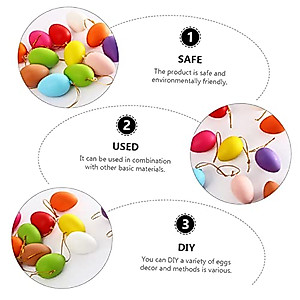 NOLITOY DIY Egg 24pcs Easter Eggs Blind Bag Toys Artificiales Para DIY Gift Artificial Egg DIY Drawing Egg Easter Eggs Surprise Toys Decor Egg Ornament Egg DIY Egg Child Food