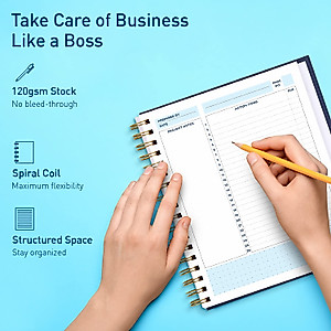 S&O Project Management Planner - Work Organizer Notebook - Project Planner Notebook - Project Manager Notebook - Project Notebooks for Work - Project Management Notebook - 200 Pages, 8.25" x 9.3”