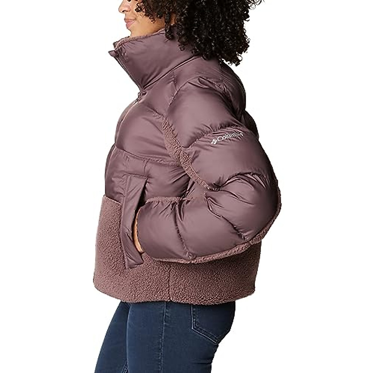 Columbia Women's Leadbetter Point Sherpa Hybrid, Basalt, Medium