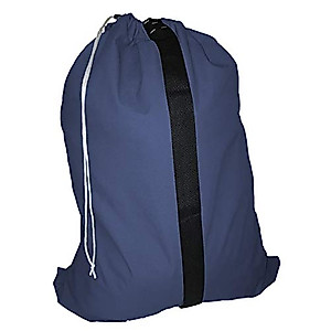 Owen Sewn Heavy Duty 30 X 40 Laundry Bag with Strap Blue