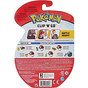 Pokemon Official Eevee Clip and Go, Comes with Eevee Action Figure and Poké Ball
