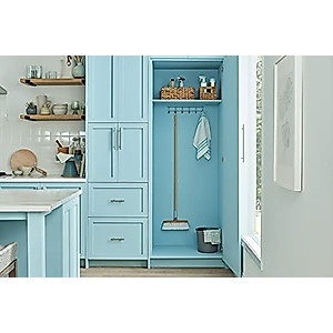 Harper Live.Love.Clean. Smooth Surface Bamboo Household Broom for Indoor Sweeping of Pet Hair, Dirt, Dust on Hardwood Floors, Tile, and Laminate