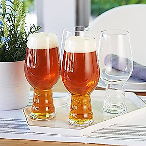 Spiegelau Craft IPA, Set of 4 European-Made Lead-Free Crystal, Modern, Dishwasher Safe, Professional Quality Beer Pint Glass Gift Set, 4 Count (Pack of 1)