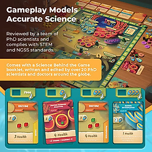 Cytosis: A Cell Biology Board Game | A Science Accurate Strategy Board Game About Building Proteins, Carbohydrates, Enzymes, Organelles, & Membranes | Fun Science Games for Adults & Family Game Night