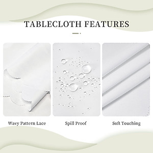 BEIANSHUO Haunted The Mansion Square Tablecloth (54x72in) - Water Resistant, Spill-Proof & Washable Polyester Table Cover - Versatile Decorative Fabric Ideal for Dining, Parties, Buffets & Camping