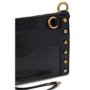 Rebecca Minkoff MAB Crossbody W/Antique Brass Hardware, Black
