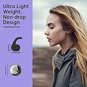 Kids Headphones RALYIN Open-Ear Bluetooth Bone Conduction Headphones, Ear-Care Headsets for Children/Adult 85dB Volume Limited Hearing Protection, Children Headsets for School iPad Tablet Airplane PC