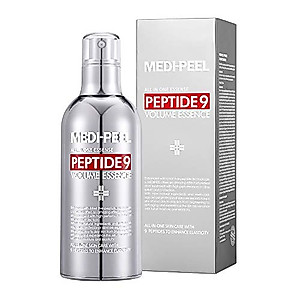 MEDI-PEEL Peptide 9 Volume All in one Essence 3.38 fl.oz. / 100ml | Anti Wrinkles Collagen Formula, Bubble Essence, Instant Hydration | Korean Skincare