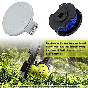 0.065" Spool Replacement fit for Ryobi AC14RL3A with 522994001 Weed Eater Spool Cap Cover fit for Ryobi One 18V, 24V, 40V Cordless Trimmers(9 Spool + 2 Cap)