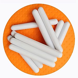 Magnetic Stirrer Stir Bars, Diameter 0.4" (10 mm), Length 3.2" (80 mm), 3 Pieces