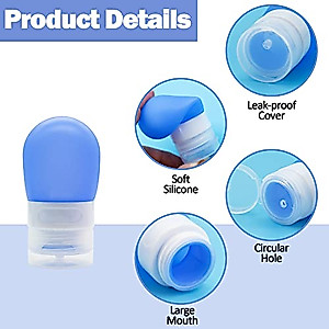 TACYKIBD 4Pcs Squeeze Salad Dressing Bottles, Portable Bulb Sauce Condiment Bottles with 2Pcs Cleaning Brush and Food Storage Condiment Bottles, Leakproof Dressing to Go for Lunch (1.3oz, 38ML)