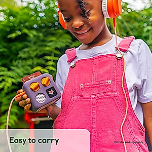 Yoto Mini Adventure Jacket in Fruit Punch (Orange) with Matching Wrist Lanyard – Accessory for Kids Yoto Mini Audio Player, Anti-Slip Silicone Skin Cover, Fitted Protective Sleeve Case