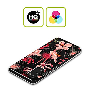 Head Case Designs Officially Licensed Haroulita Pink Gorgeous Dark Flowers Soft Gel Case Compatible with Galaxy Note20 Ultra / 5G
