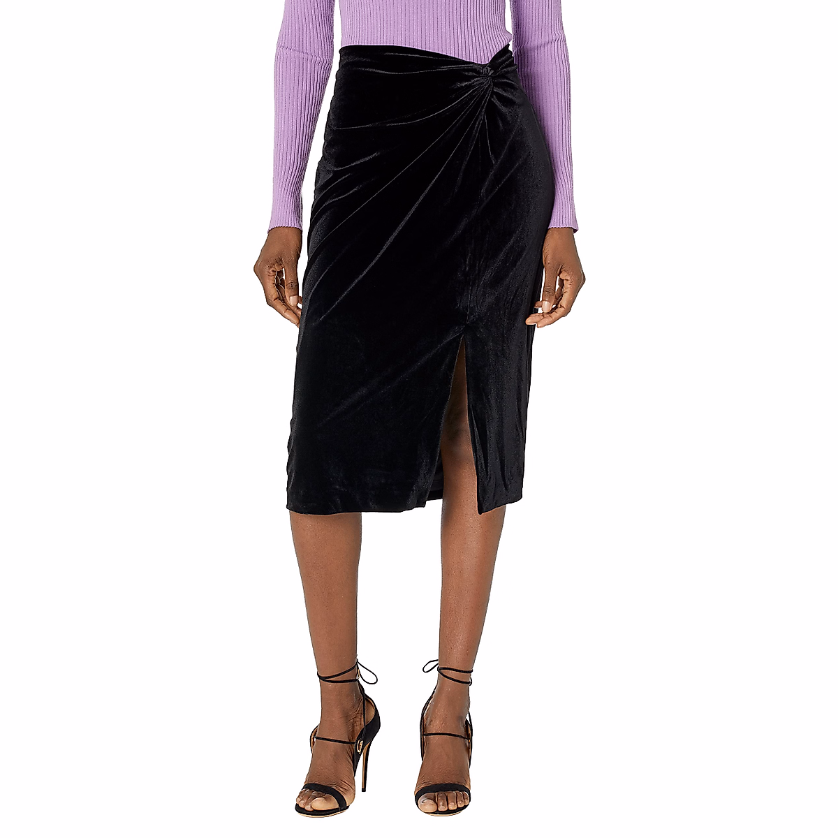 KARL LAGERFELD PARIS Women's Everyday Pull On Sport Skirt, Black, X-Large