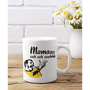 Mom Christmas Gifts, Mama Oooh Coffee Mug, Funny Mother’s Day Mug For Mom, Queen Mama Gift, From Daughter Or Son, Mother’s Day Mug For Wife, Gift From Husband Or Kids, Gift For Mother In Law Or Bonus