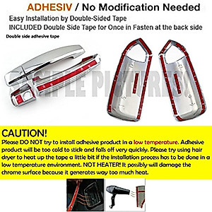 LJ INTERNATIONAL Quality Accessories Triple Chrome Plated Half Tow-Mirror Covers Compatible with 2009-2017 RAM 2500/3500 with Signal Cut