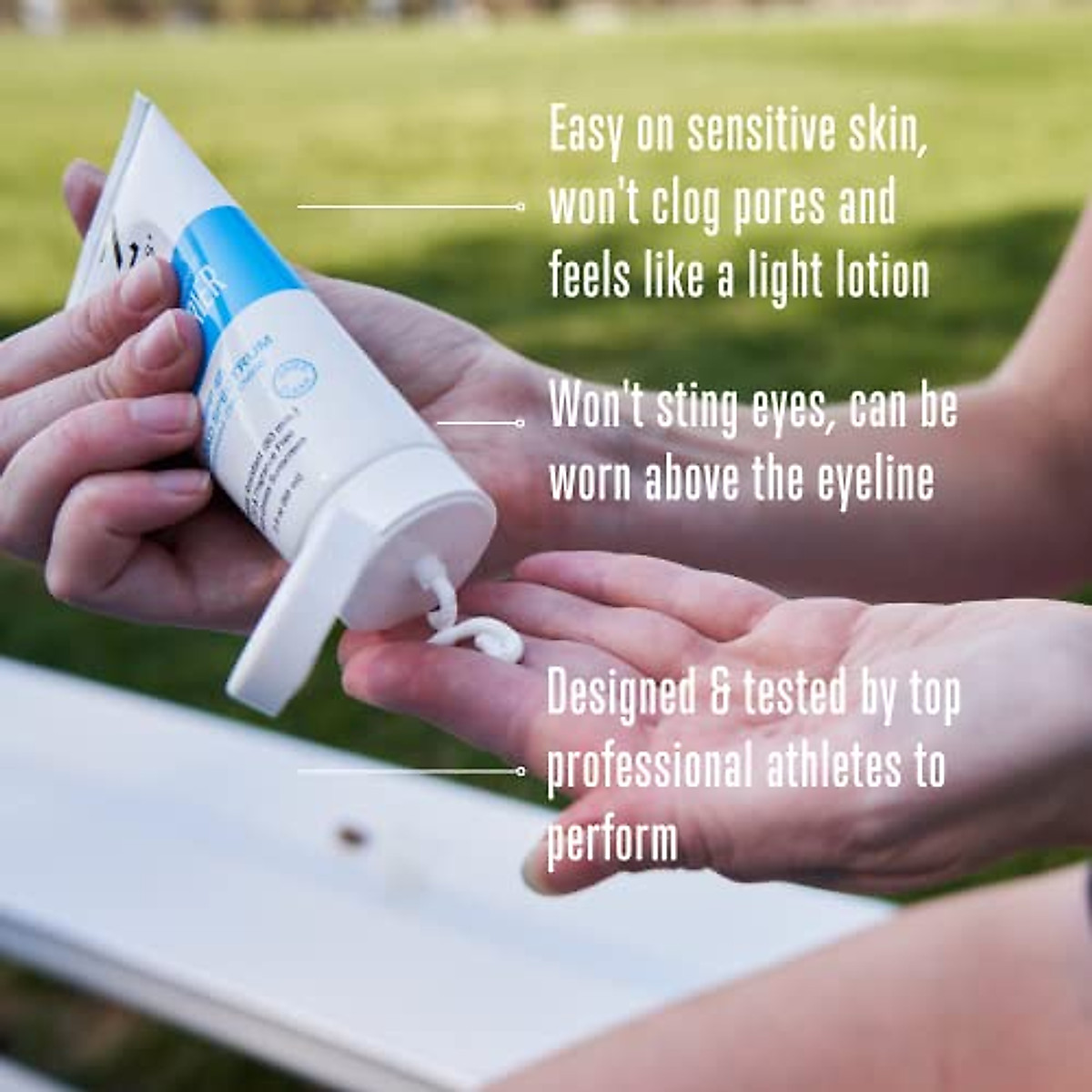 Sun Barrier 3 oz by Zealios - Broad Spectrum SPF 45 Non-Greasy Water-Resistant Zinc Sunscreen - Last Absorbing Sunblock Body Lotion for Athletes