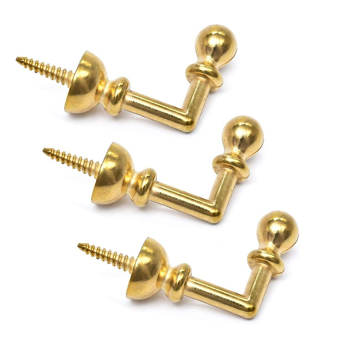 Heavy Duty Decorative Coat Hook Curtain Holdbacks Curtain Tiebacks Great for Wall Mounted Hook Rack(Gold, 11Set)